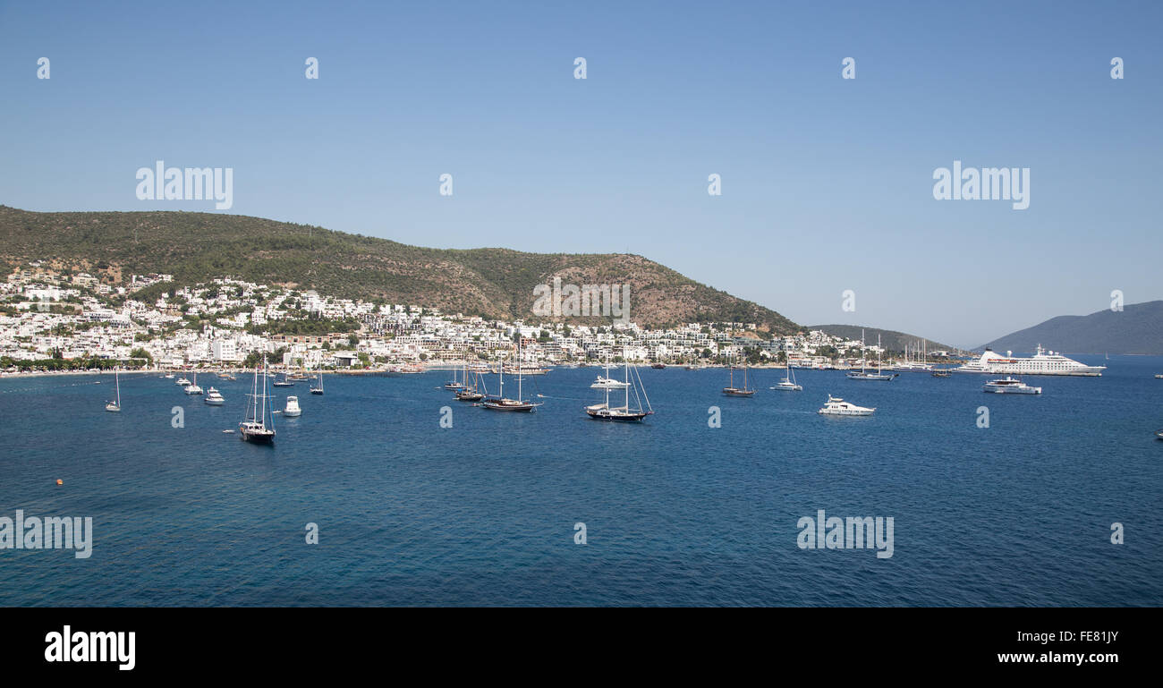 Bodrum Town in Aegean Coast of Turkey Stock Photo - Alamy