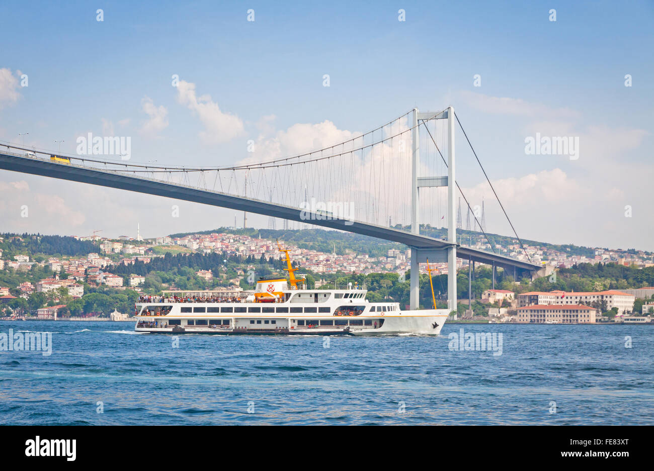 Bosporus Bridge (also called the First Bosporus Bridge) over the ...