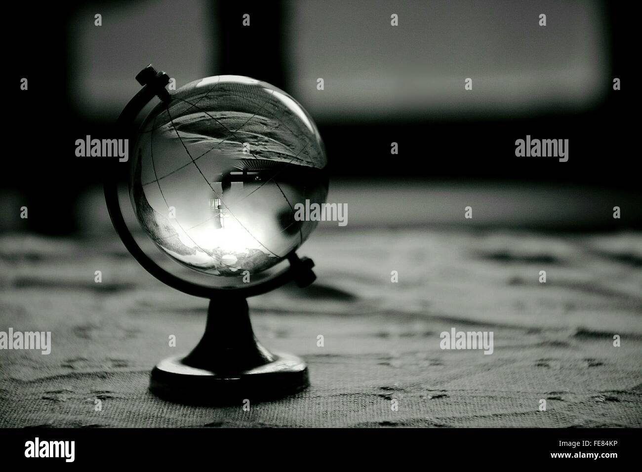 Crystal Globe Of Earth Stock Photo - Alamy