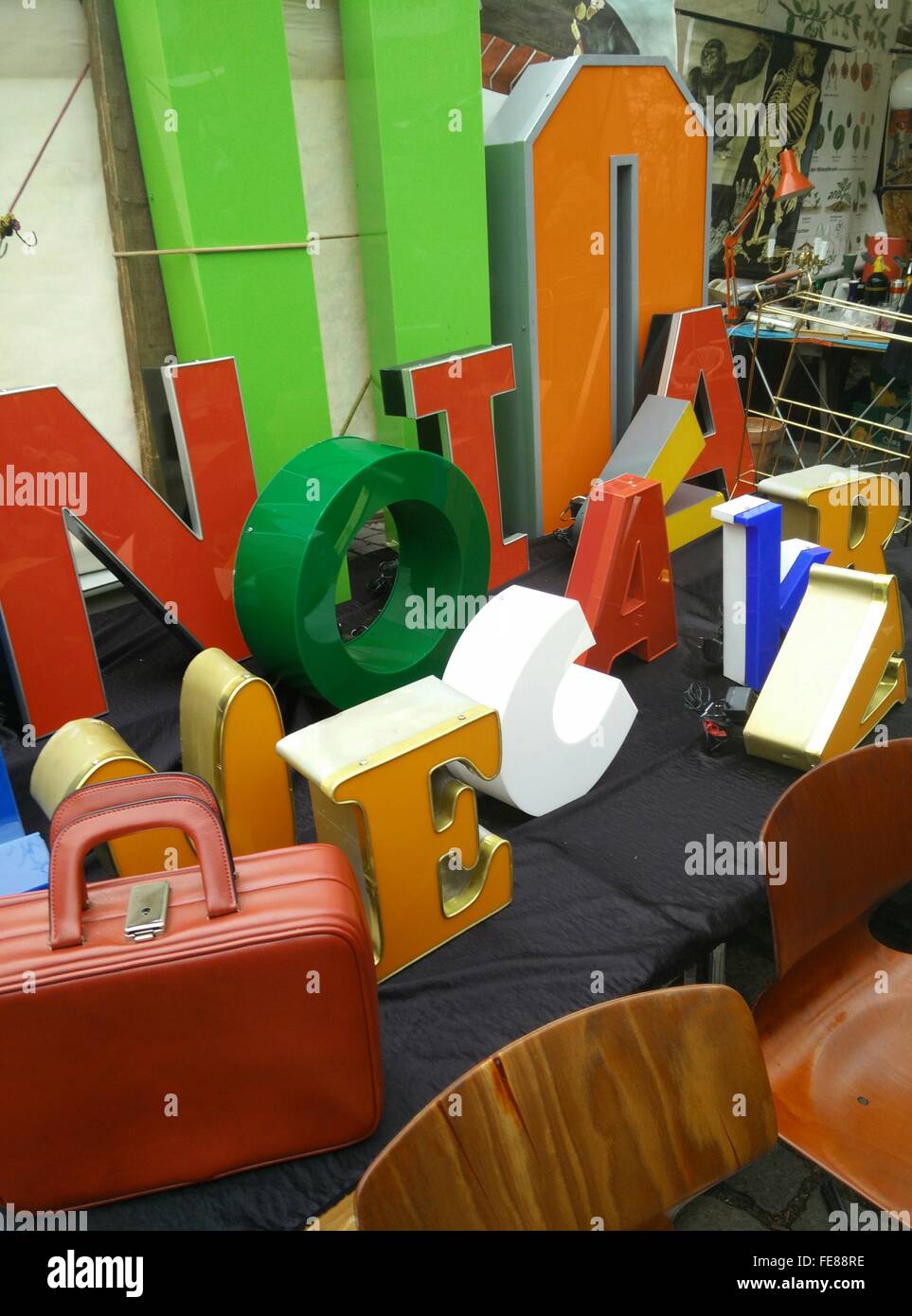 View Of Market Stall Stock Photo - Alamy