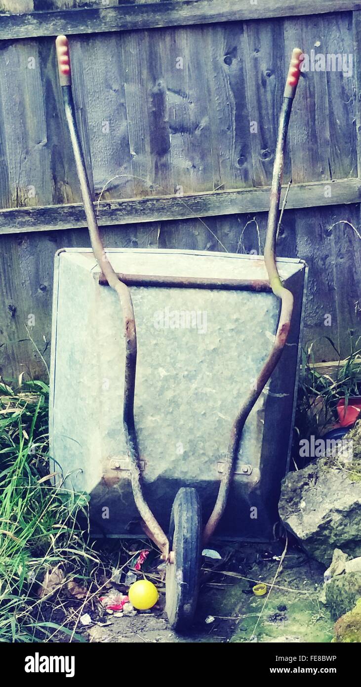 Abandoned wheelbarrow hi-res stock photography and images - Alamy