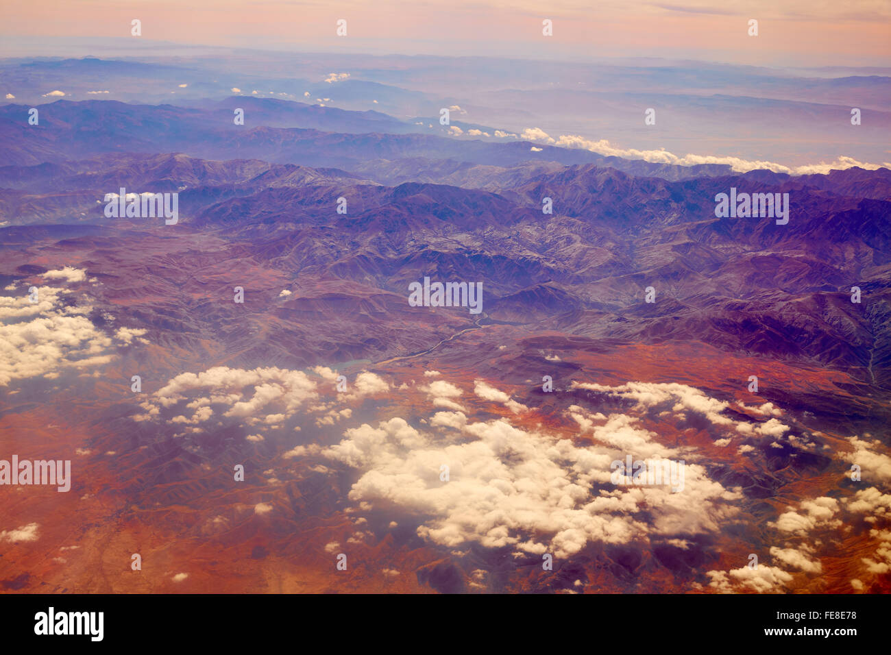 Aerial view of Morocco Atlas in Africa Stock Photo - Alamy
