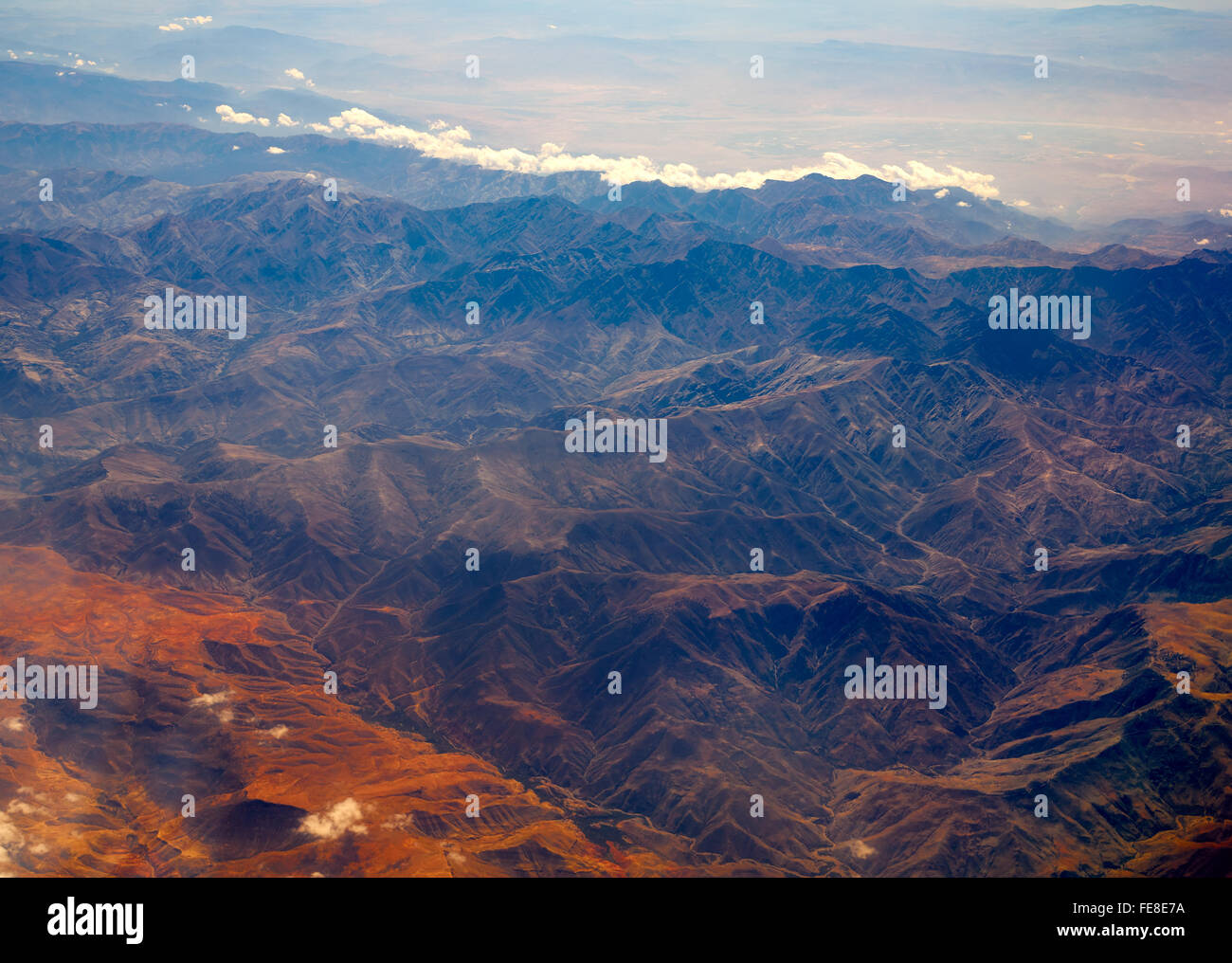 Aerial view mountain range atlas hi-res stock photography and images ...