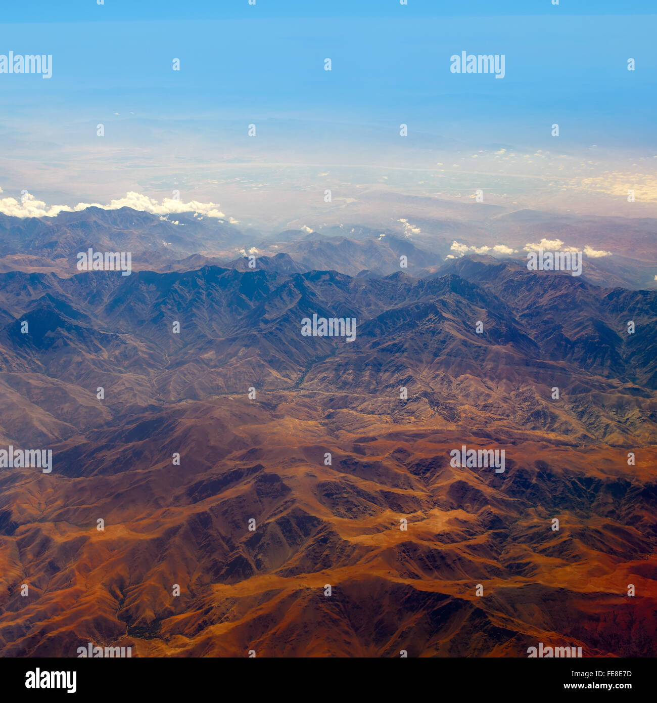 Aerial view of Morocco Atlas in Africa Stock Photo - Alamy