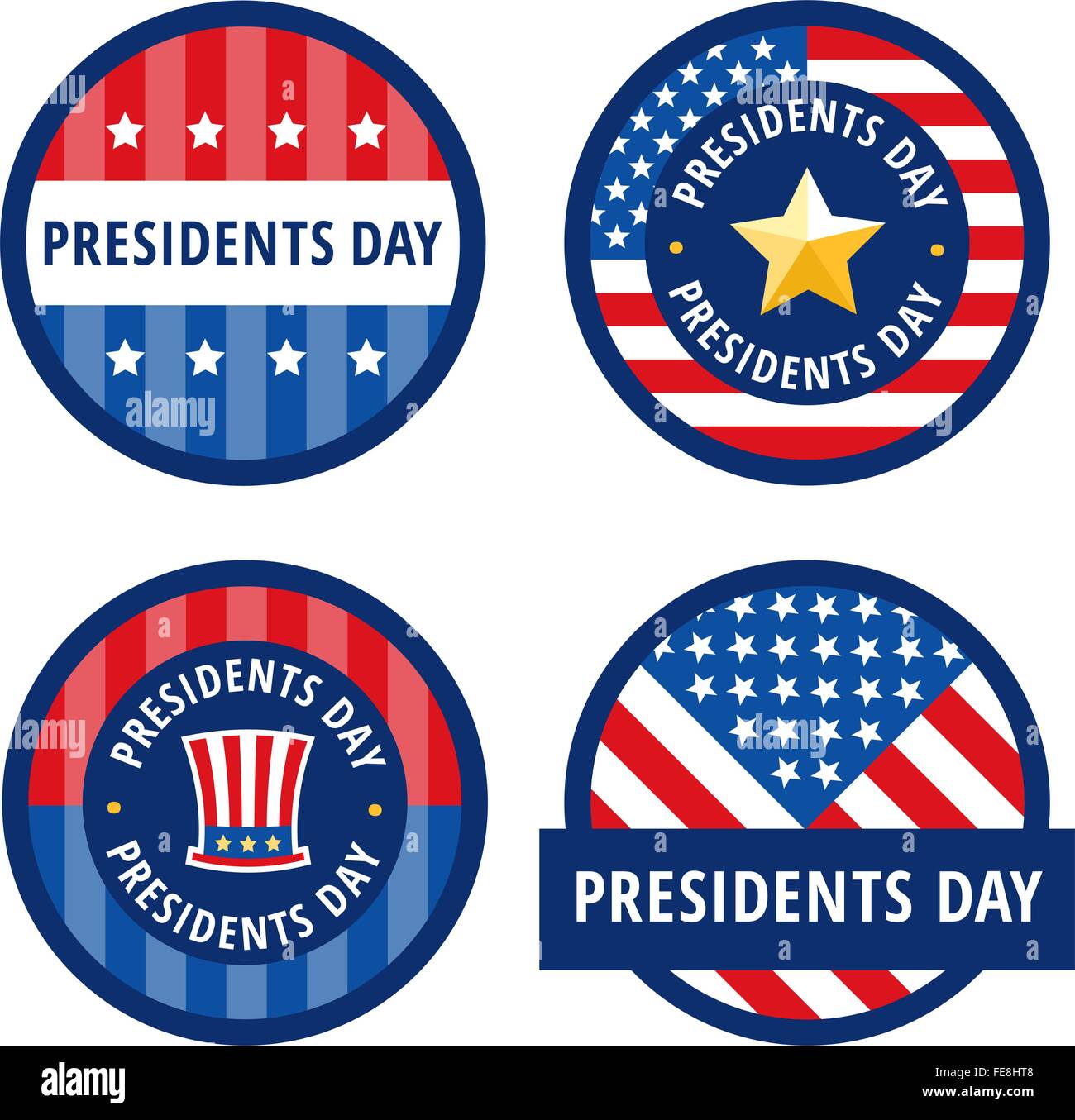 Presidents day banner blue Stock Vector Images - Alamy