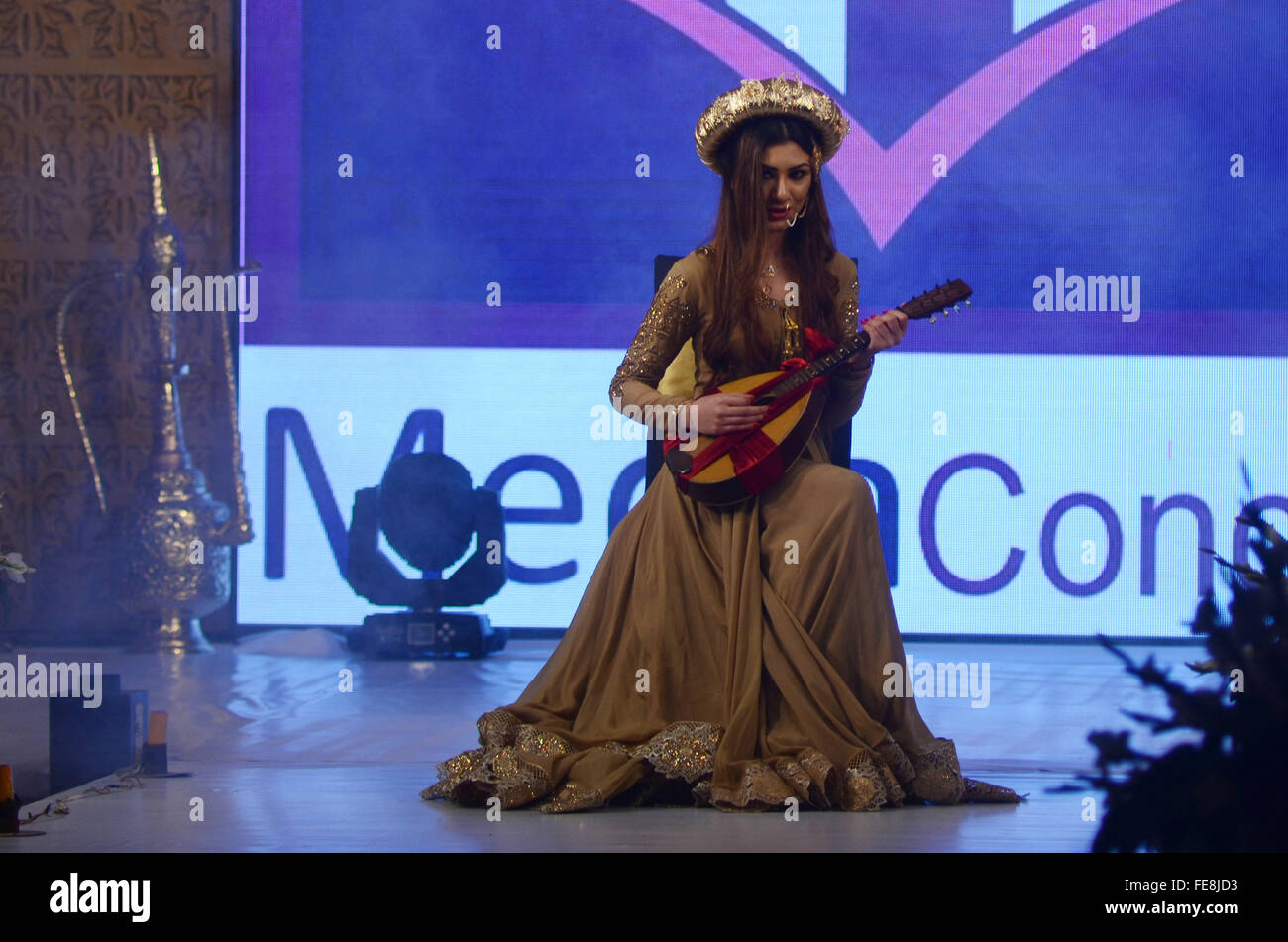 Lahore, Pakistan. 04th Feb, 2016. Pakistani stage dancers perform ...