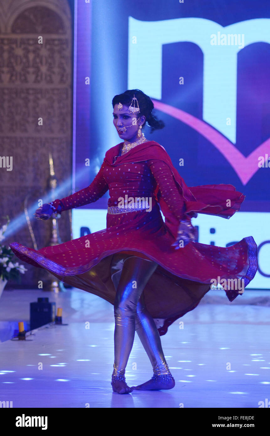 Lahore, Pakistan. 04th Feb, 2016. Pakistani stage dancers perform ...