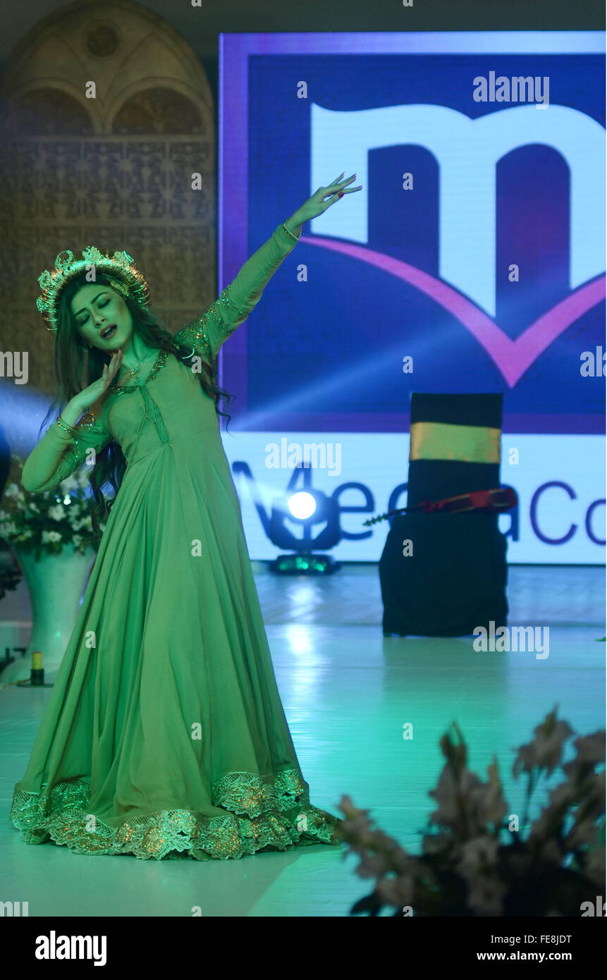 Lahore, Pakistan. 04th Feb, 2016. Pakistani stage dancers perform ...
