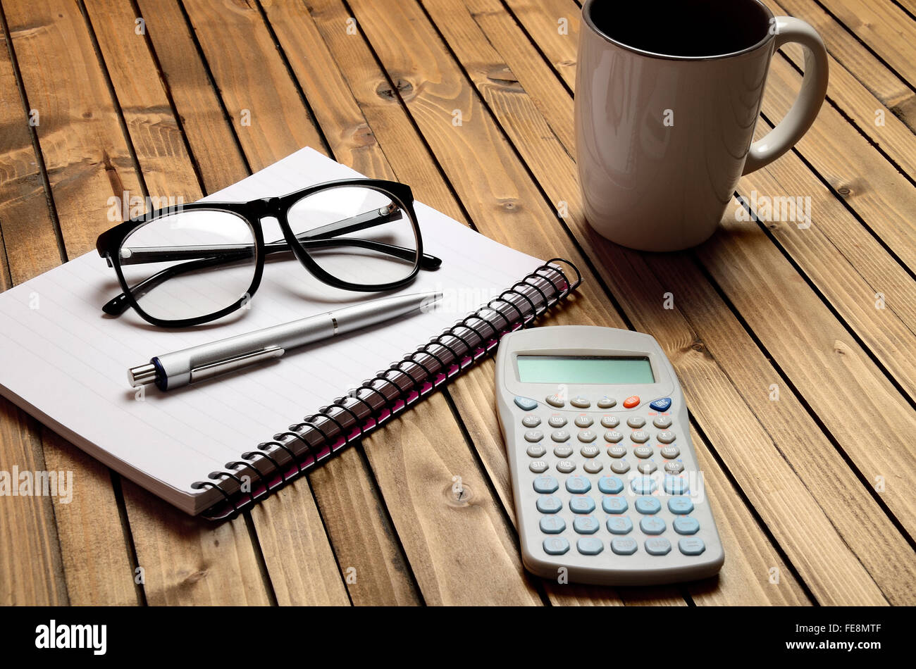 Notebook budget plan calculator hi-res stock photography and images - Alamy