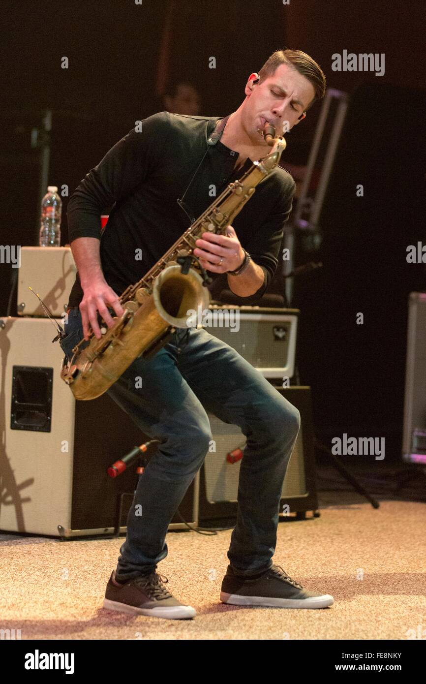 Madison, Wisconsin, USA. 3rd Feb, 2016. Musician JERRY DEPIZZO of O.A.R ...