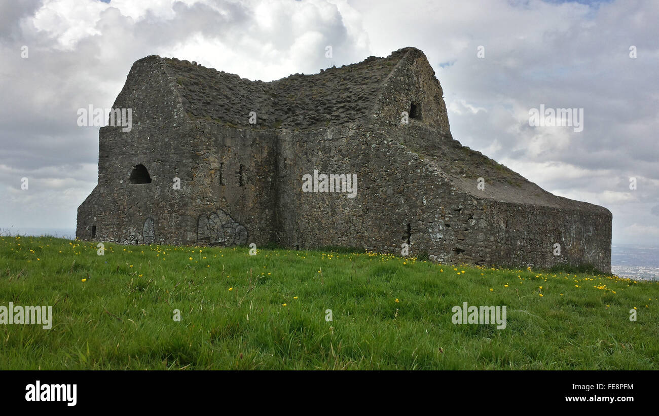 Medieval Stone Structure In Green Field Stock Photo - Alamy