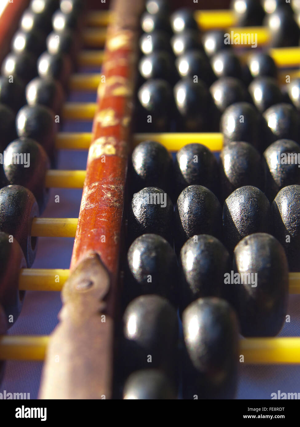 Old vintage wooden abacus Stock Photo - Alamy