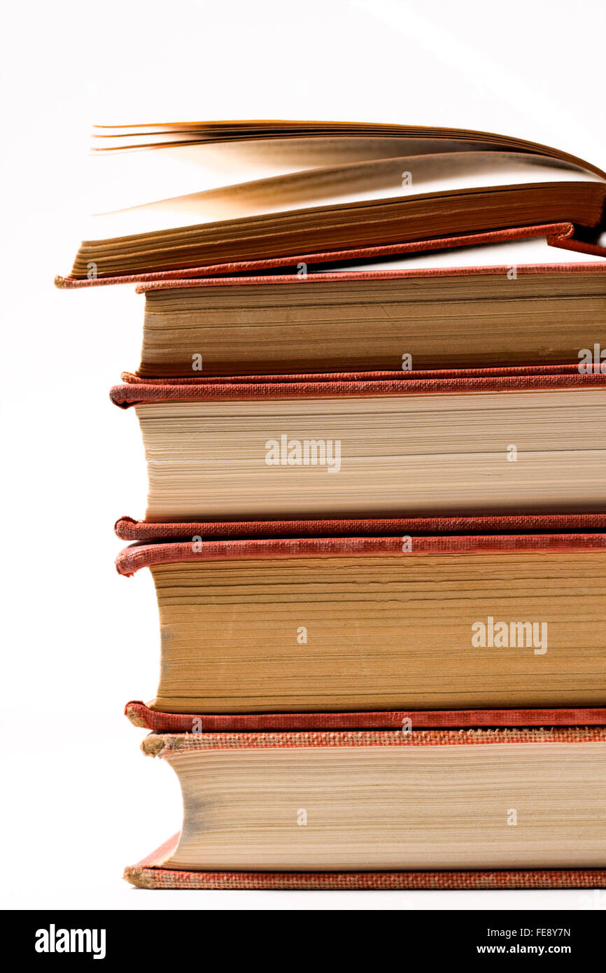 Stack of very old books Stock Photo - Alamy