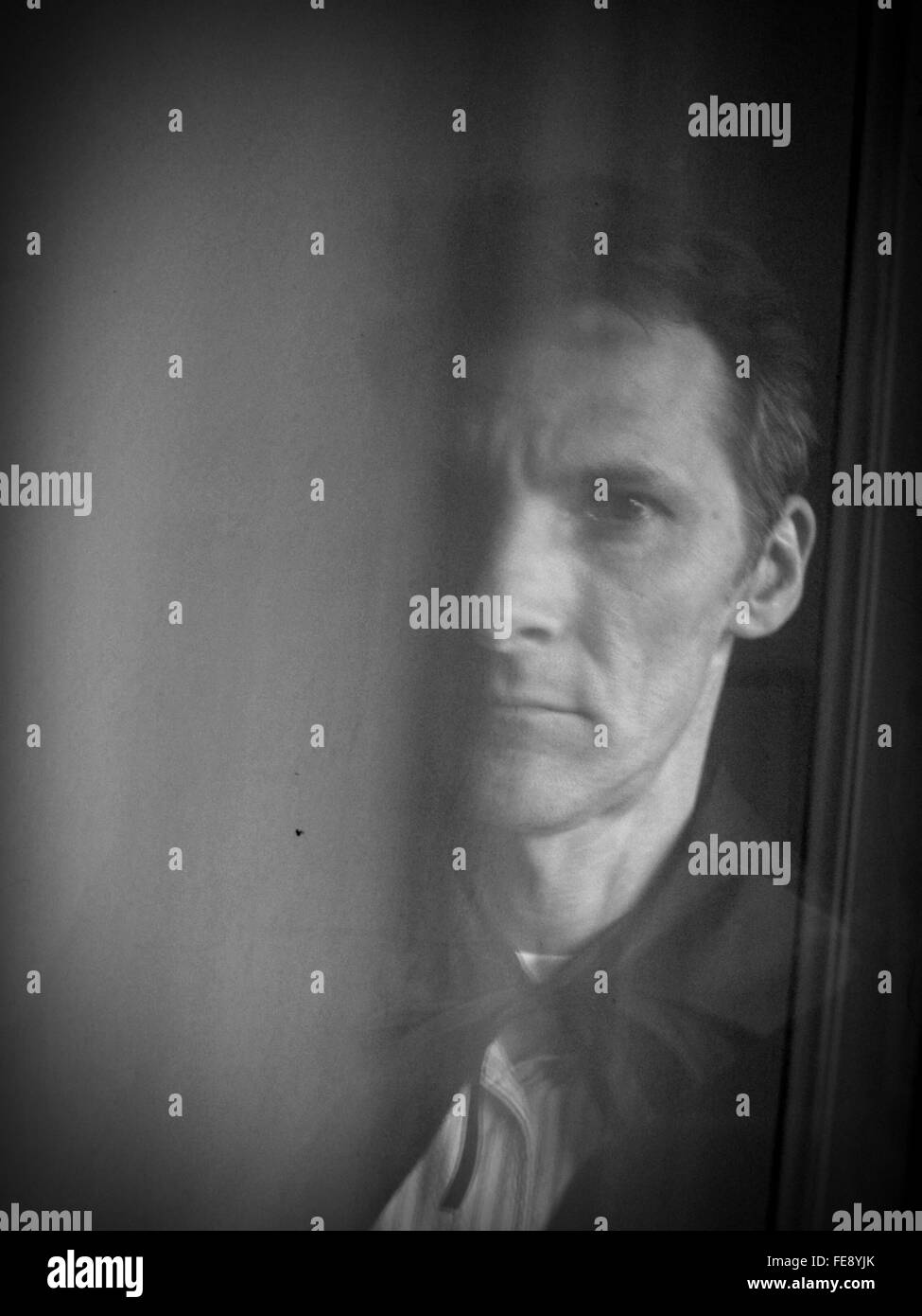 Blank window Black and White Stock Photos & Images - Alamy