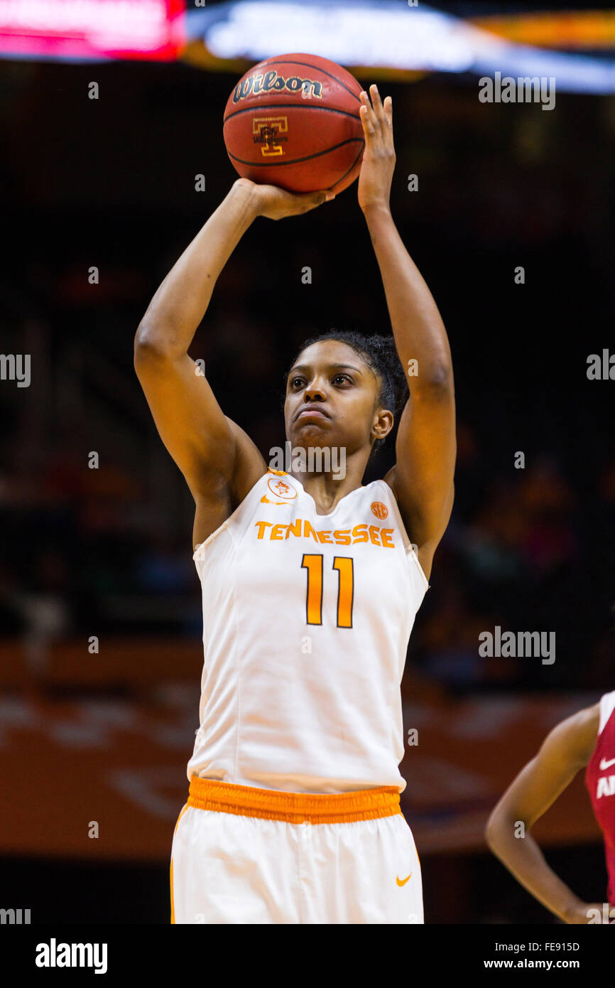 February 4, 2016: Diamond DeShields #11 of the Tennessee Lady ...
