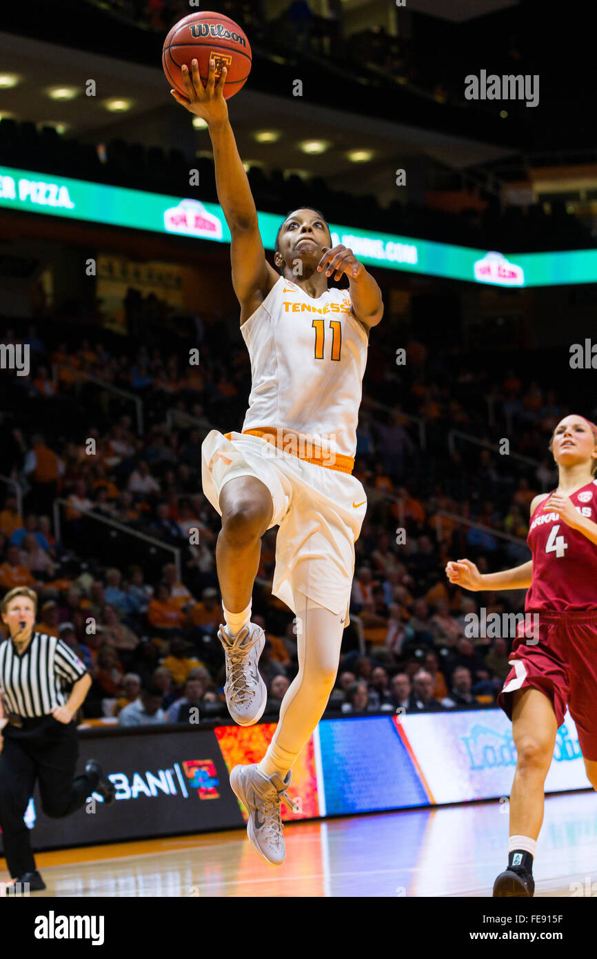 February 4, 2016: Diamond DeShields #11 of the Tennessee Lady ...