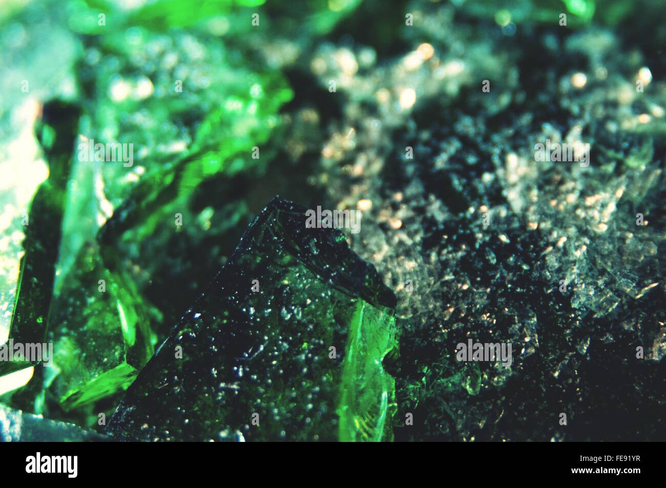 Green Broken Glass High Resolution Stock Photography and Images - Alamy