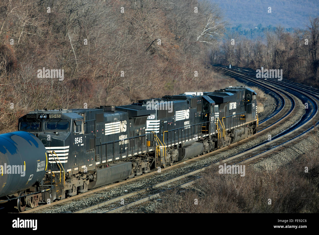 Norfolk Southern Railway locomotives at the Norfolk Southern Enola Yard ...
