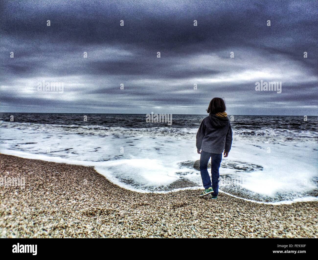 Boy At The Sea High Resolution Stock Photography and Images - Alamy