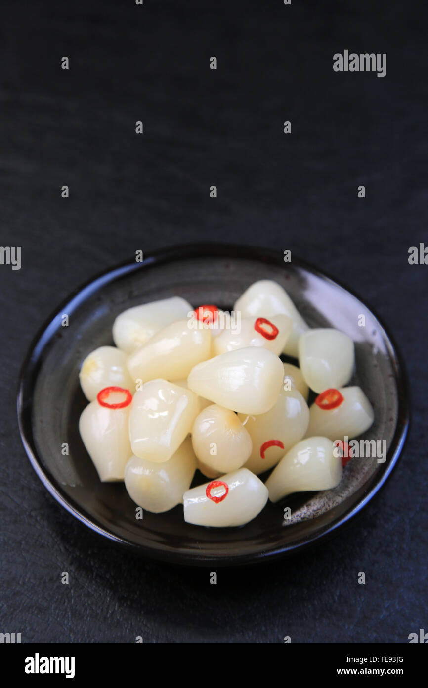 Pickled scallion hi-res stock photography and images - Alamy