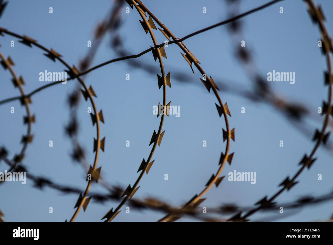 Razor wire hi-res stock photography and images - Alamy