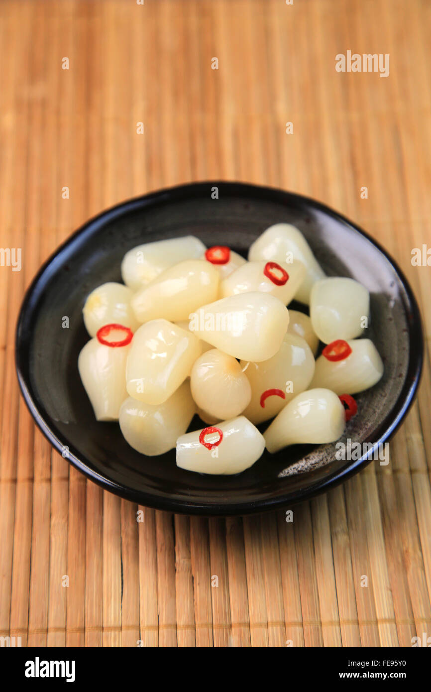 Pickled scallion hi-res stock photography and images - Alamy