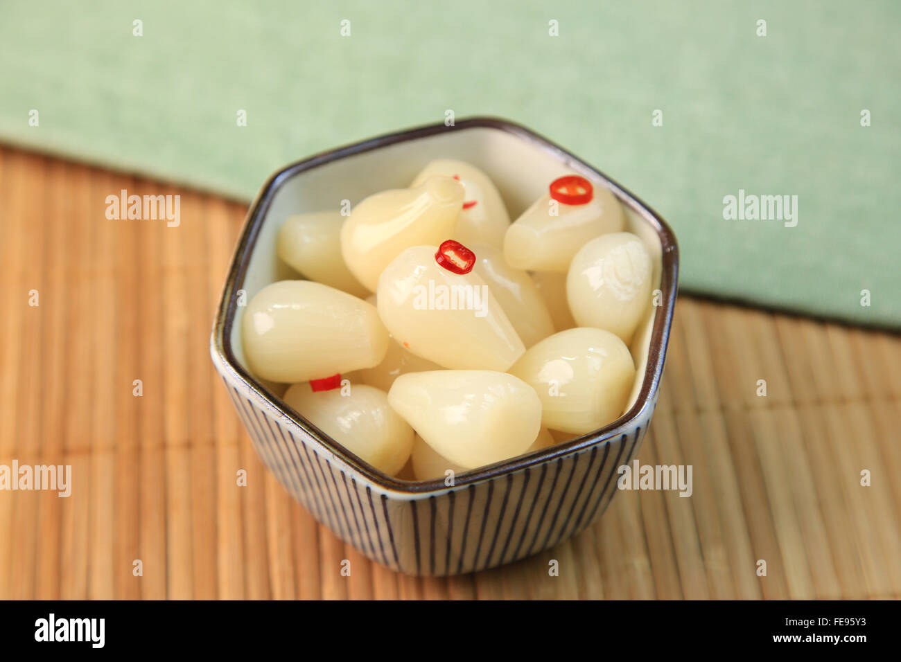 Pickled scallion hi-res stock photography and images - Alamy