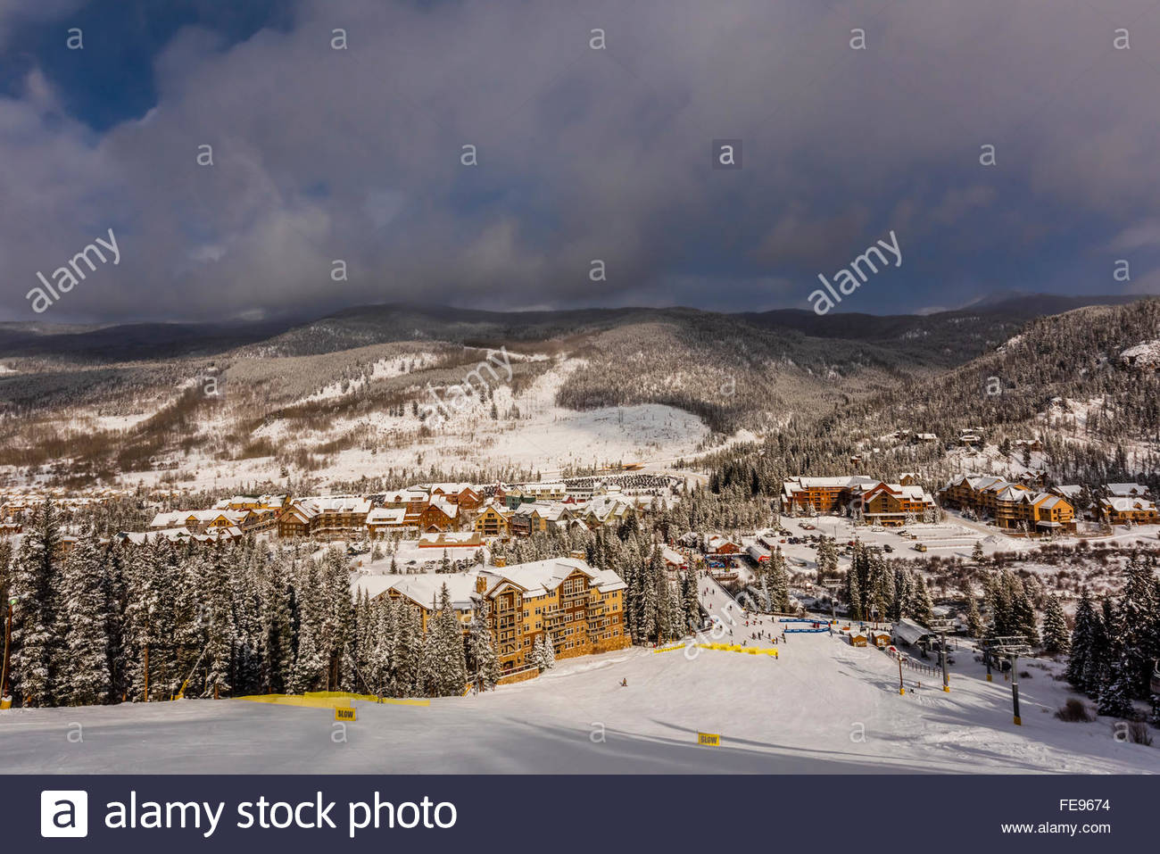 Vail Ski Resort Village Stock Photos & Vail Ski Resort Village Stock ...