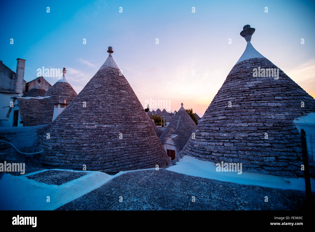 ALBEROBELLO, Traditional trulli houses in Alberobello, Italy Stock ...