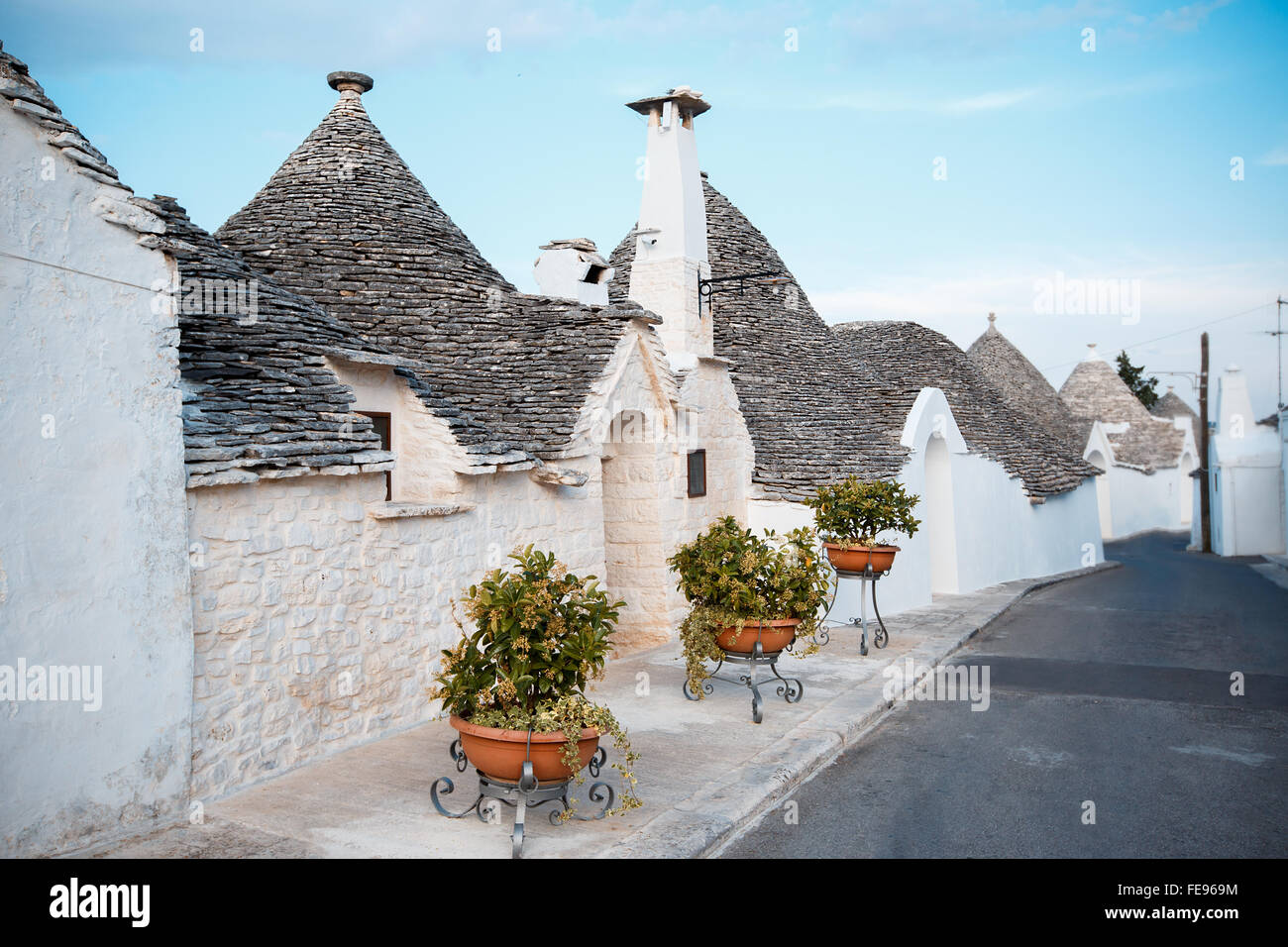 ALBEROBELLO, Traditional trulli houses in Alberobello, Italy Stock ...