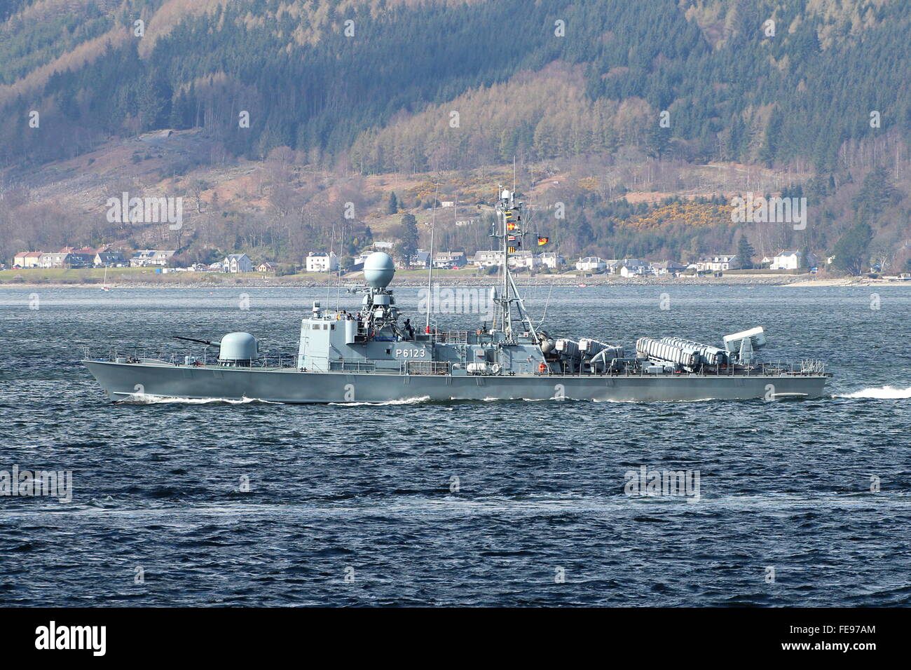 FGS S73 Hermelin (P6123), a Gepard-class fast attack/patrol craft of ...