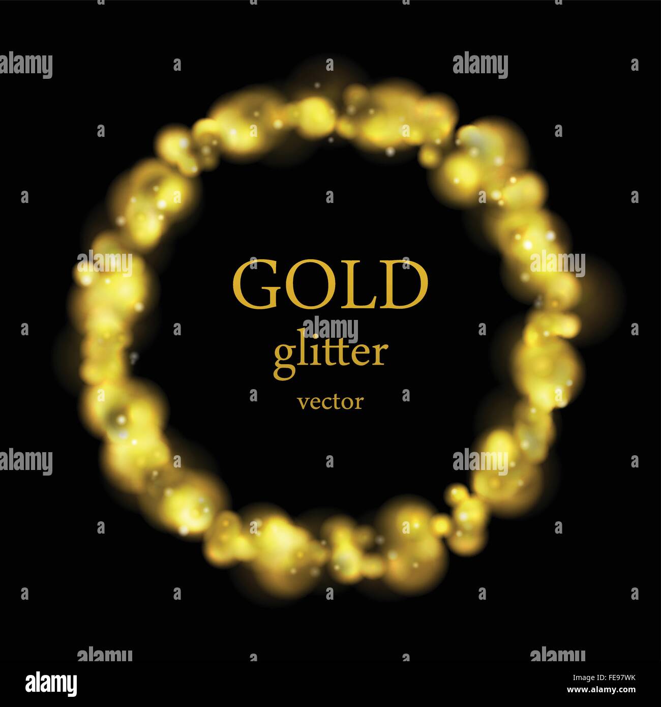 Glow luxury shiny ring golden logo design. Gold glitter colors vector ...