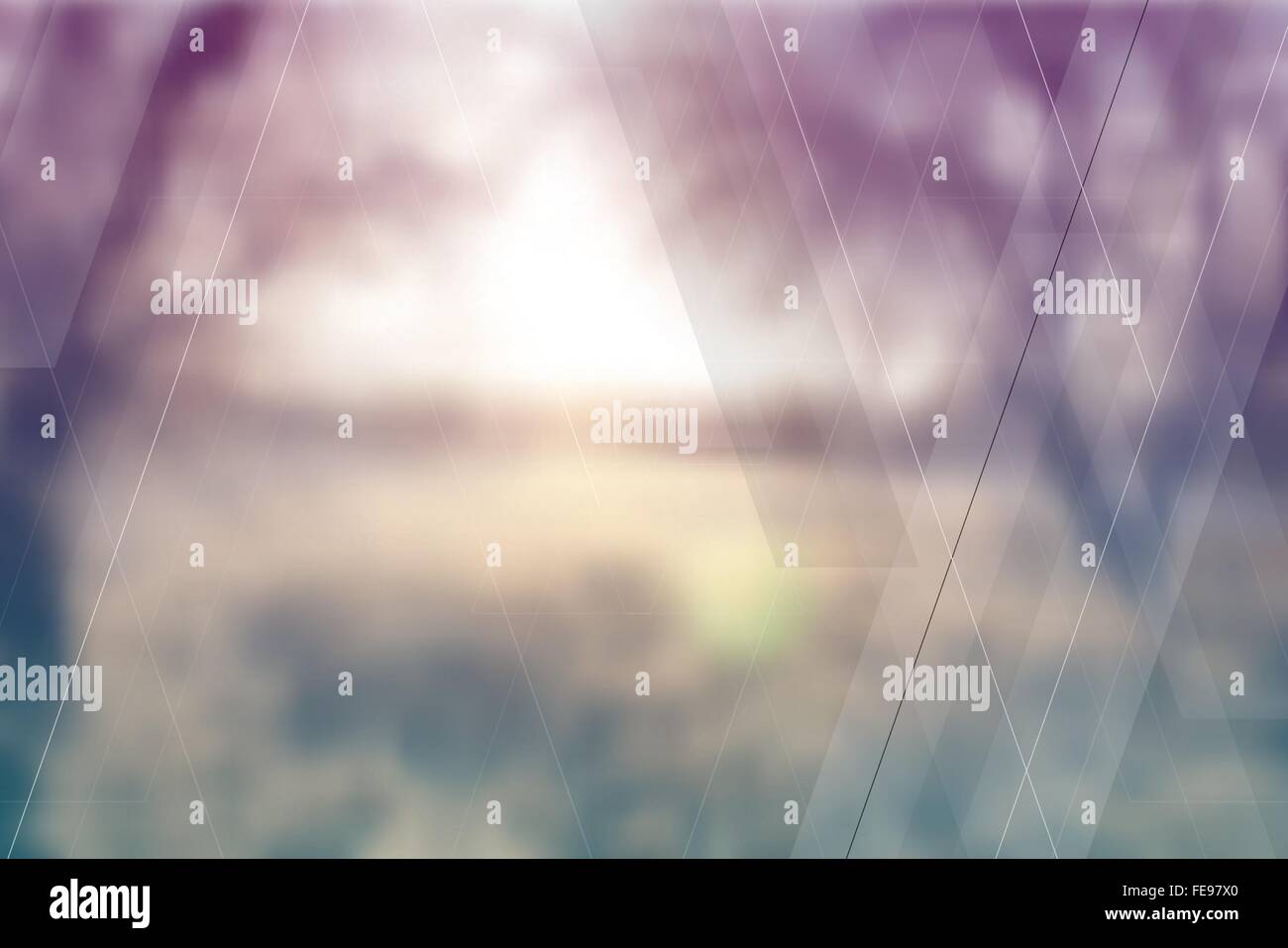 Geometric landscape abstract tech background. Vector graphic design ...
