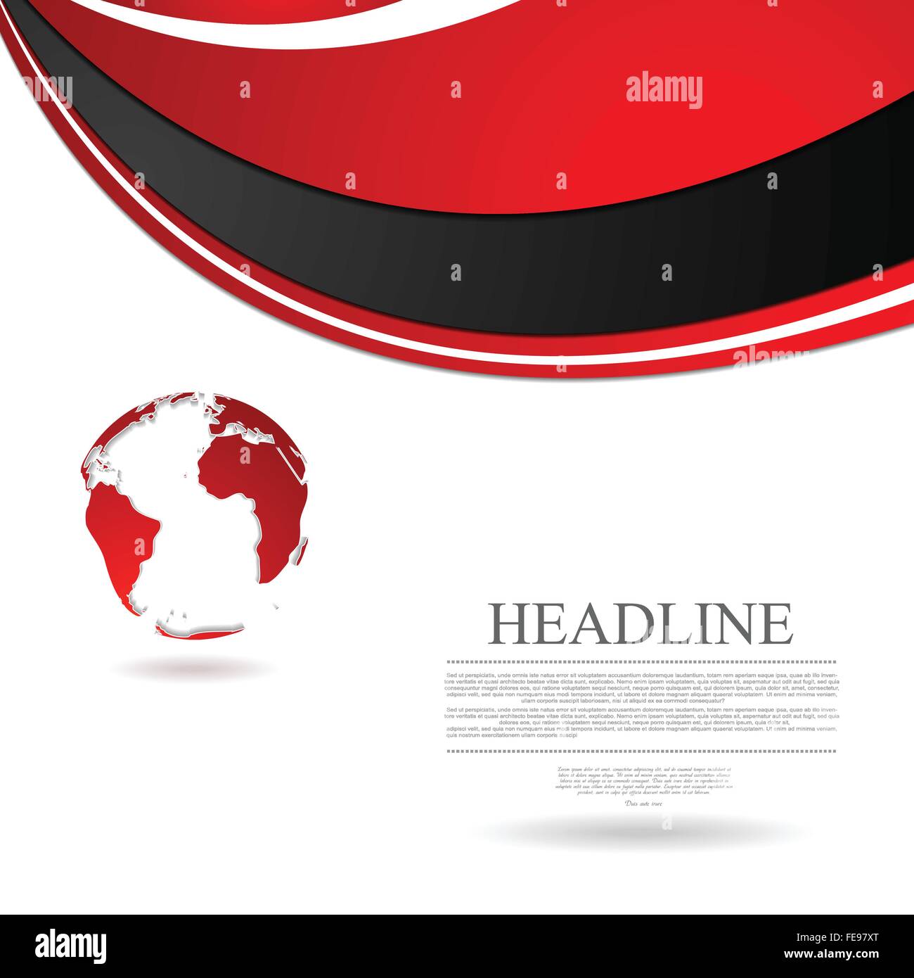 Abstract wavy tech globe background. Vector graphic design Stock Vector ...