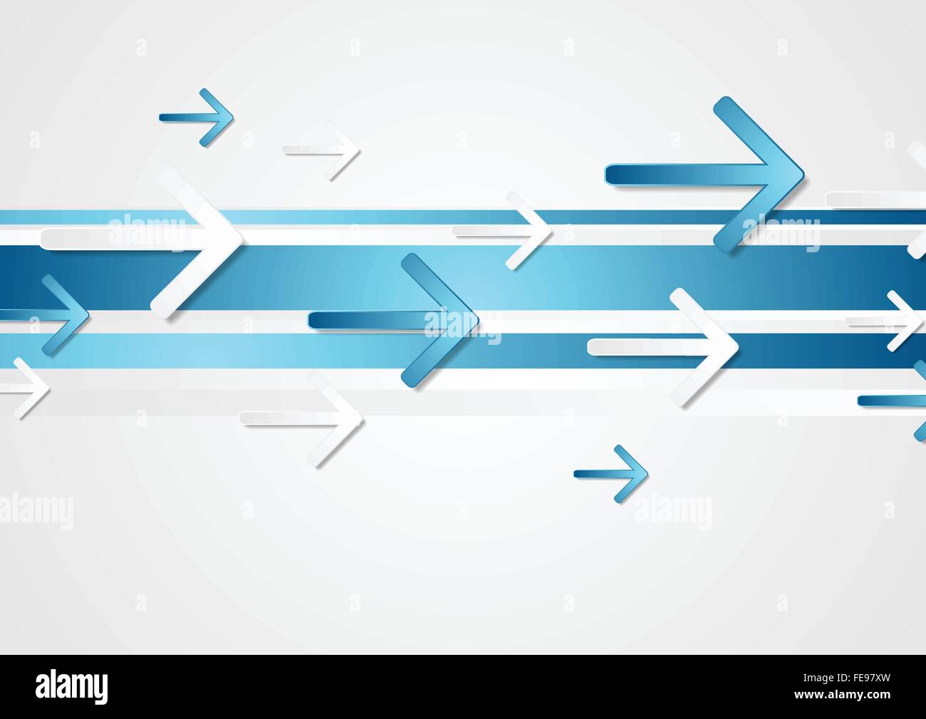 Blue grey tech motion background with arrows. Vector design template ...