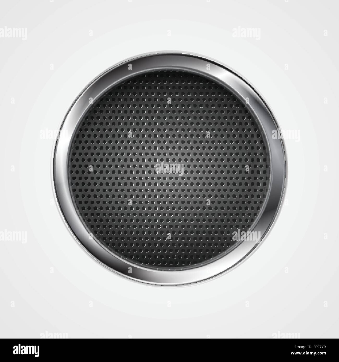 Abstract metal perforated circle background. Vector graphic design ...