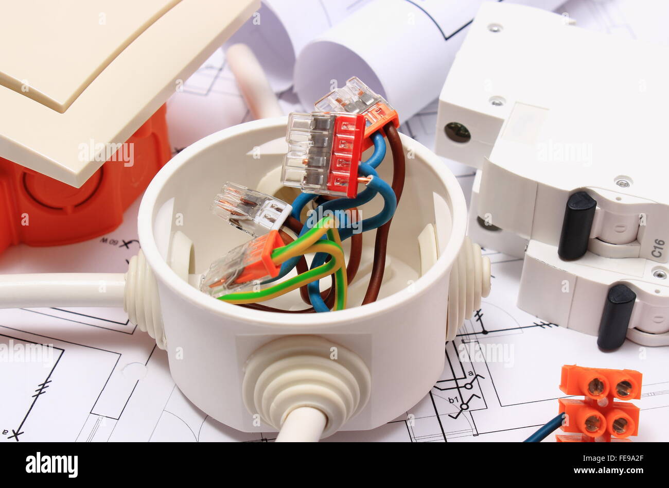 Components for use in installations and electrical diagrams, copper ...