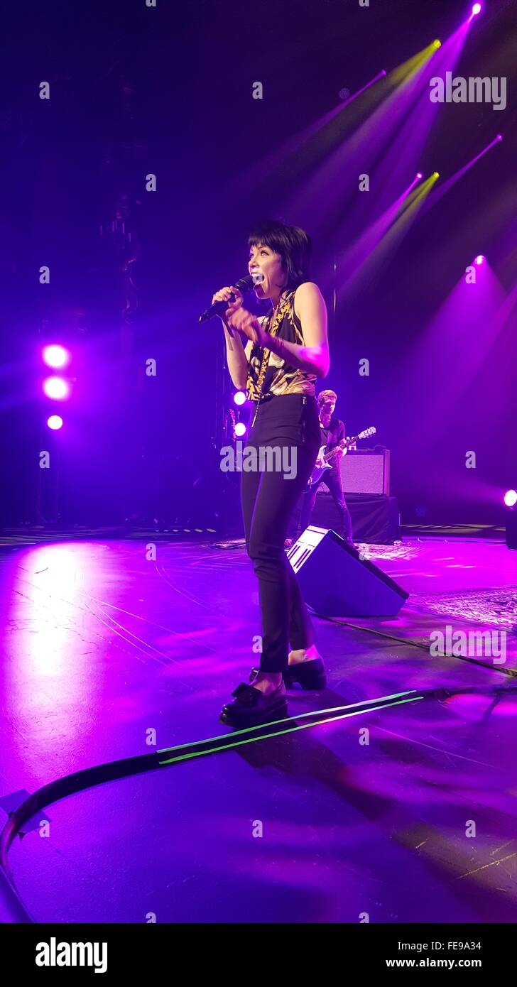 Carly Rae Jepsen performing live on stage as she sings out hits from ...