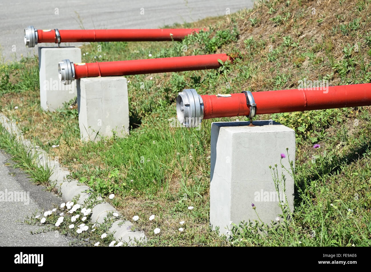 Pipes of the hydrant Stock Photo - Alamy