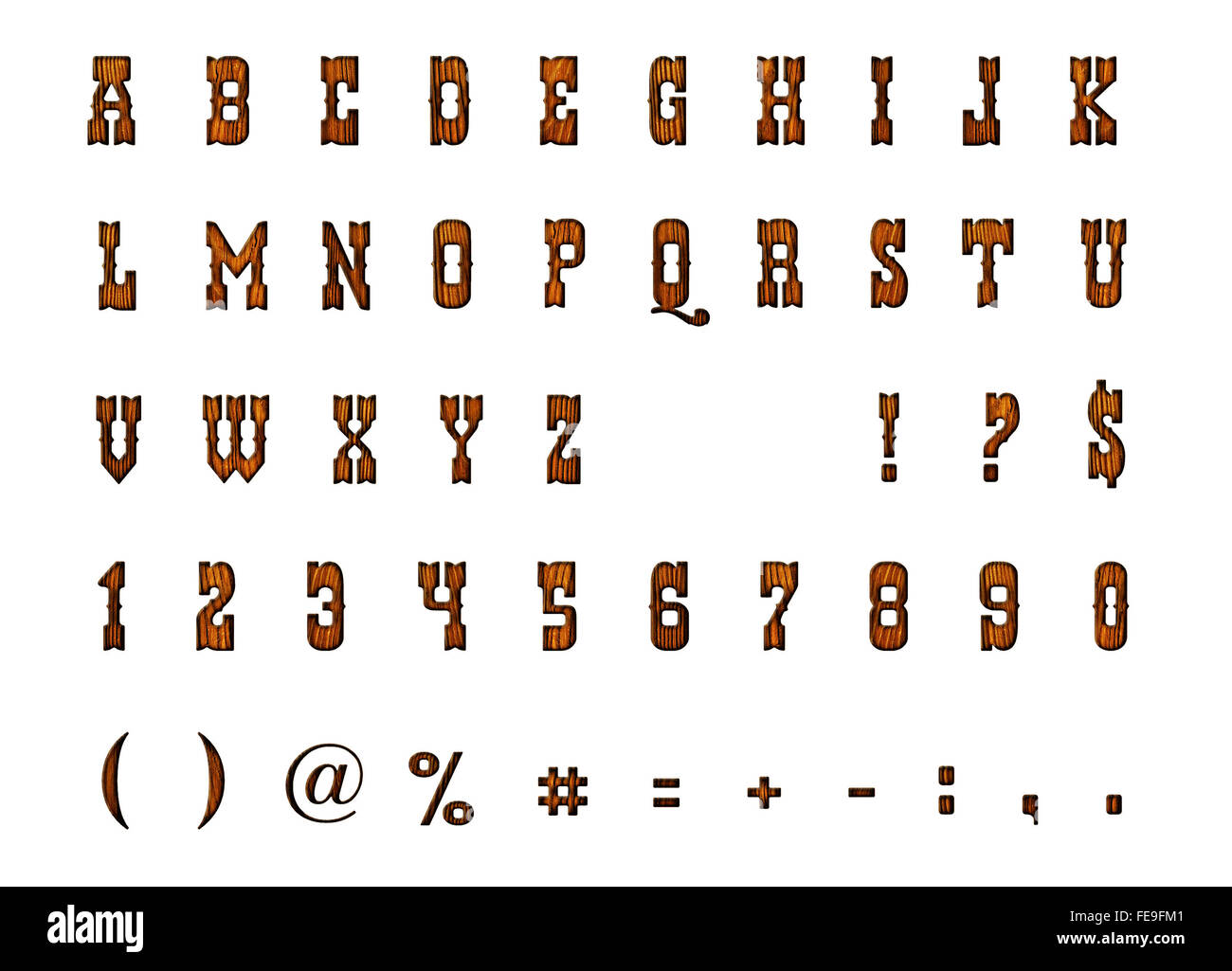 Western alphabet hi-res stock photography and images - Alamy