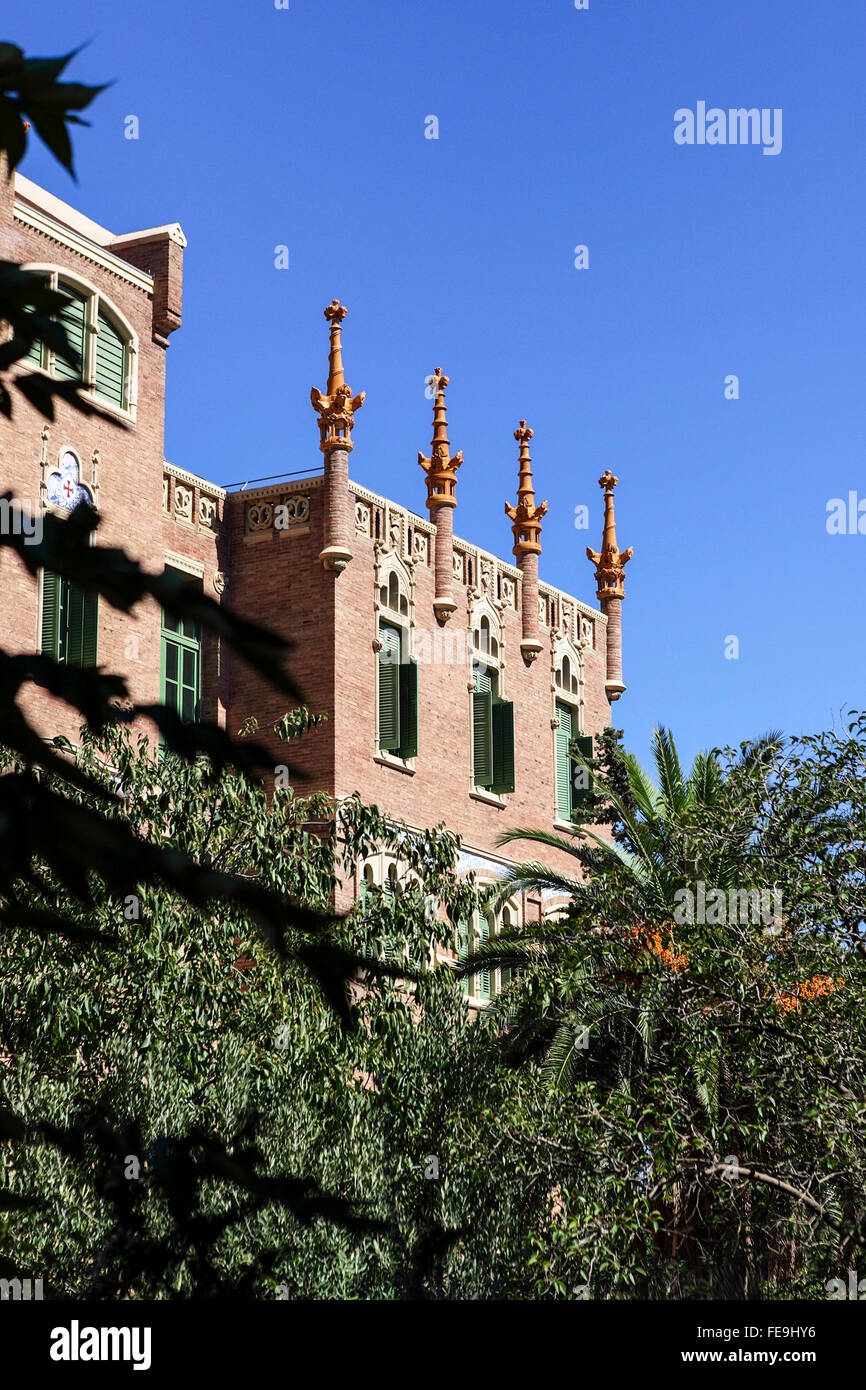 Detailed modernistic architecture set within the grounds of the ...