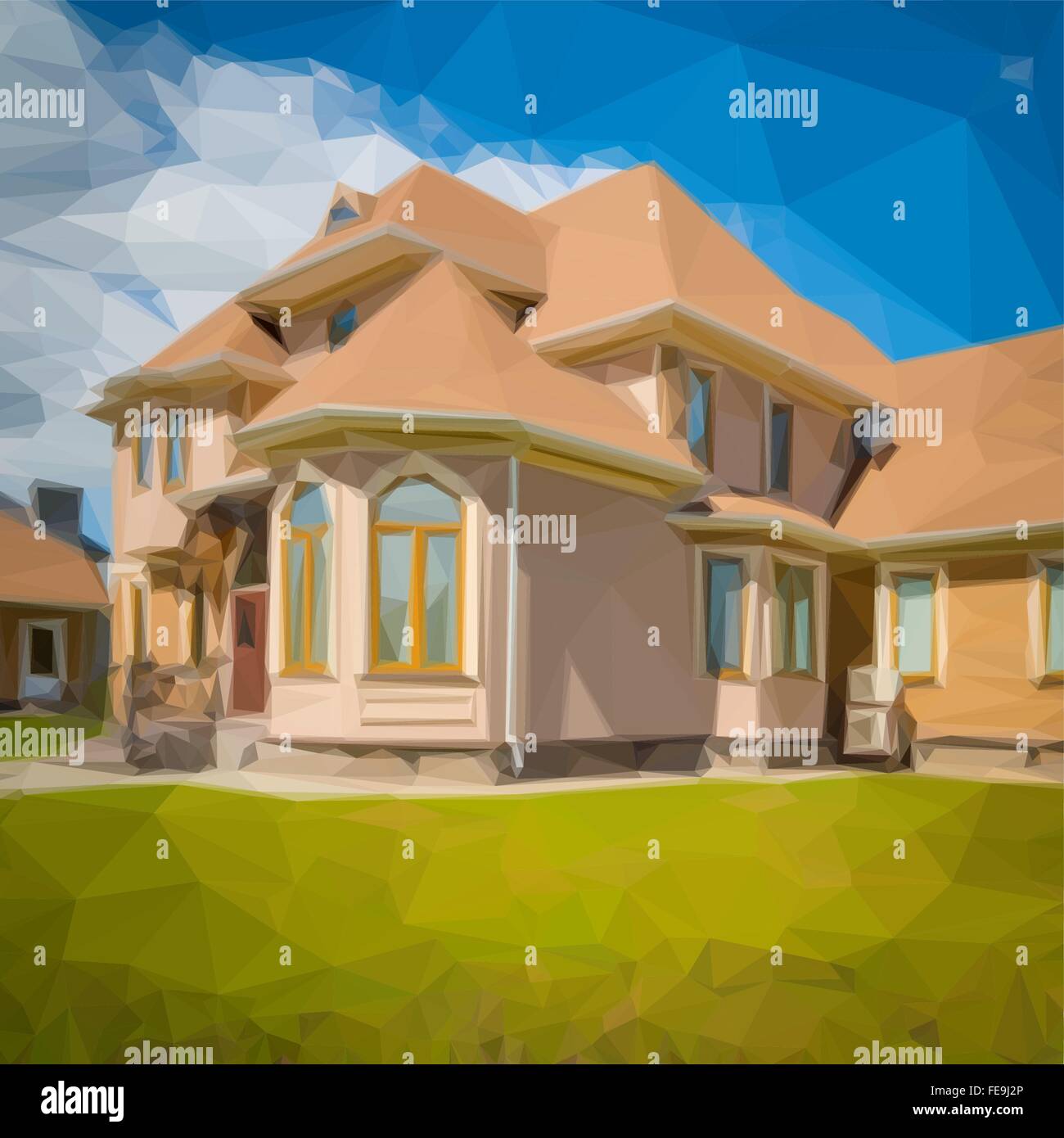 Vector Illustration of a luxury house Stock Vector Image & Art - Alamy