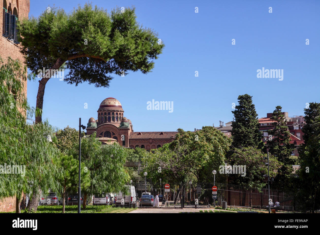 Detailed modernistic architecture set within the grounds of the ...
