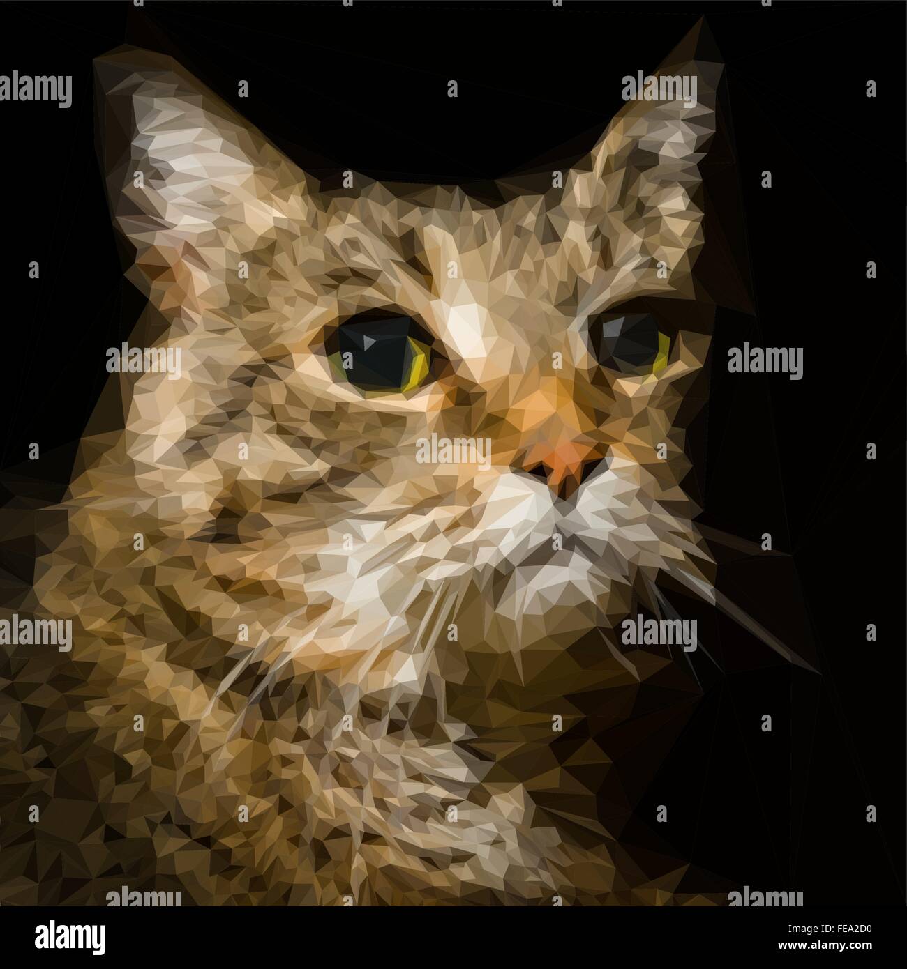 Cute low poly cat hi-res stock photography and images - Alamy
