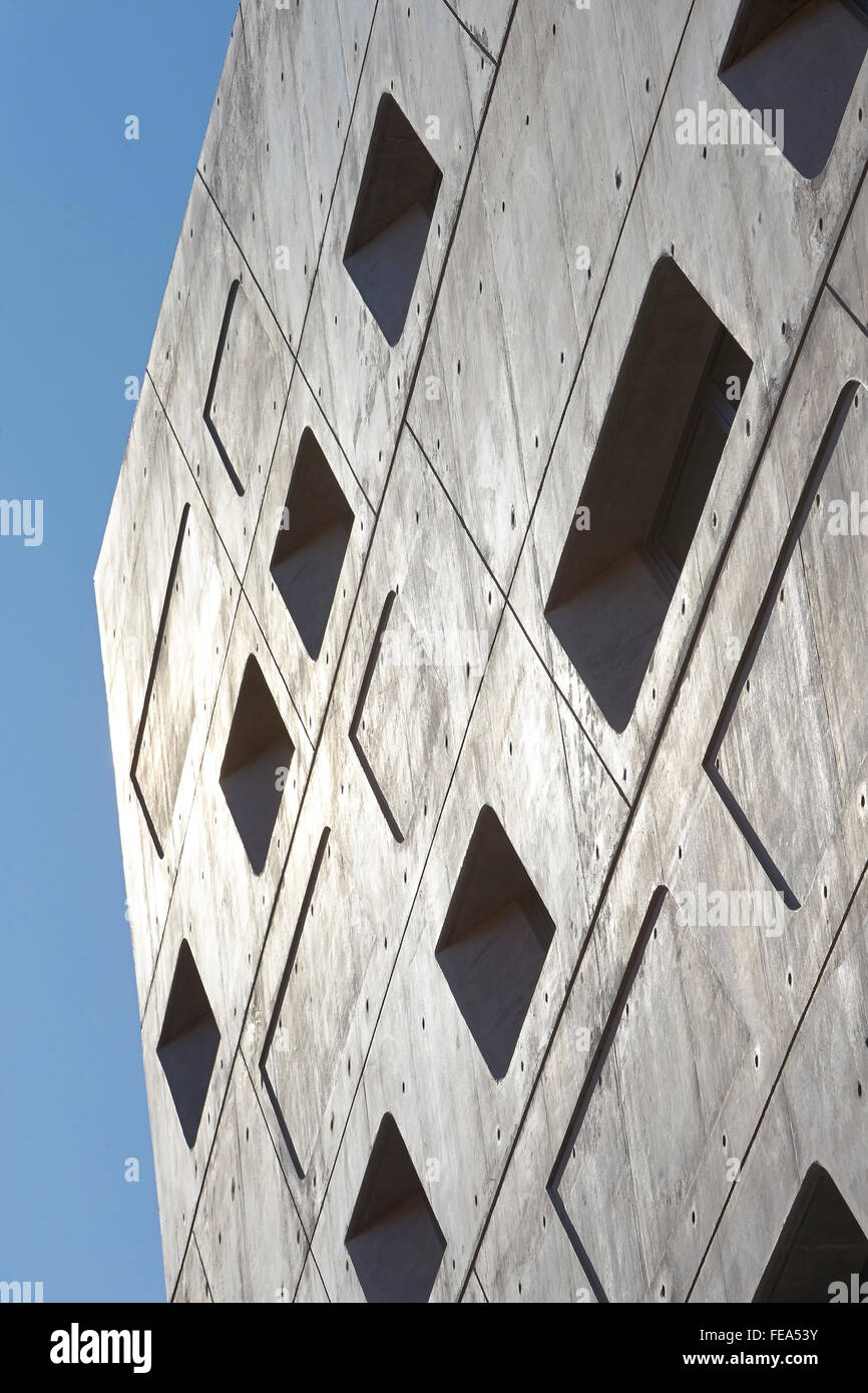 Facade surface. Issam Fares Institute, Beirut, Beirut, Lebanon ...