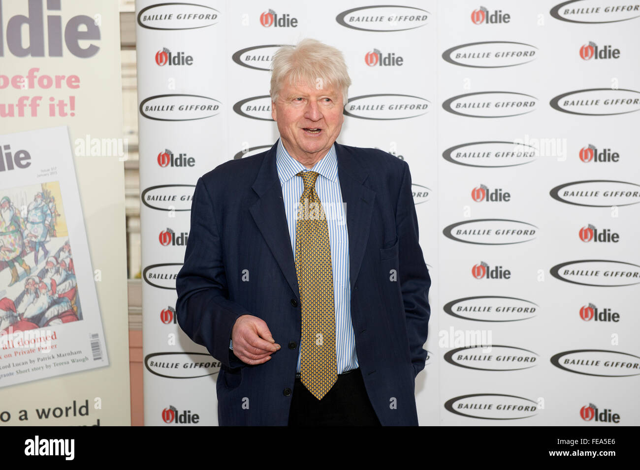 Stanley Johnston at the Oldie of the Year Awards 2016 Stock Photo - Alamy