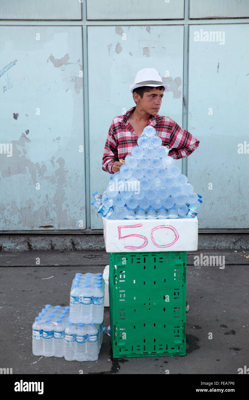 Water for sale on the street, Istanbul, Turkey Stock Photo - Alamy
