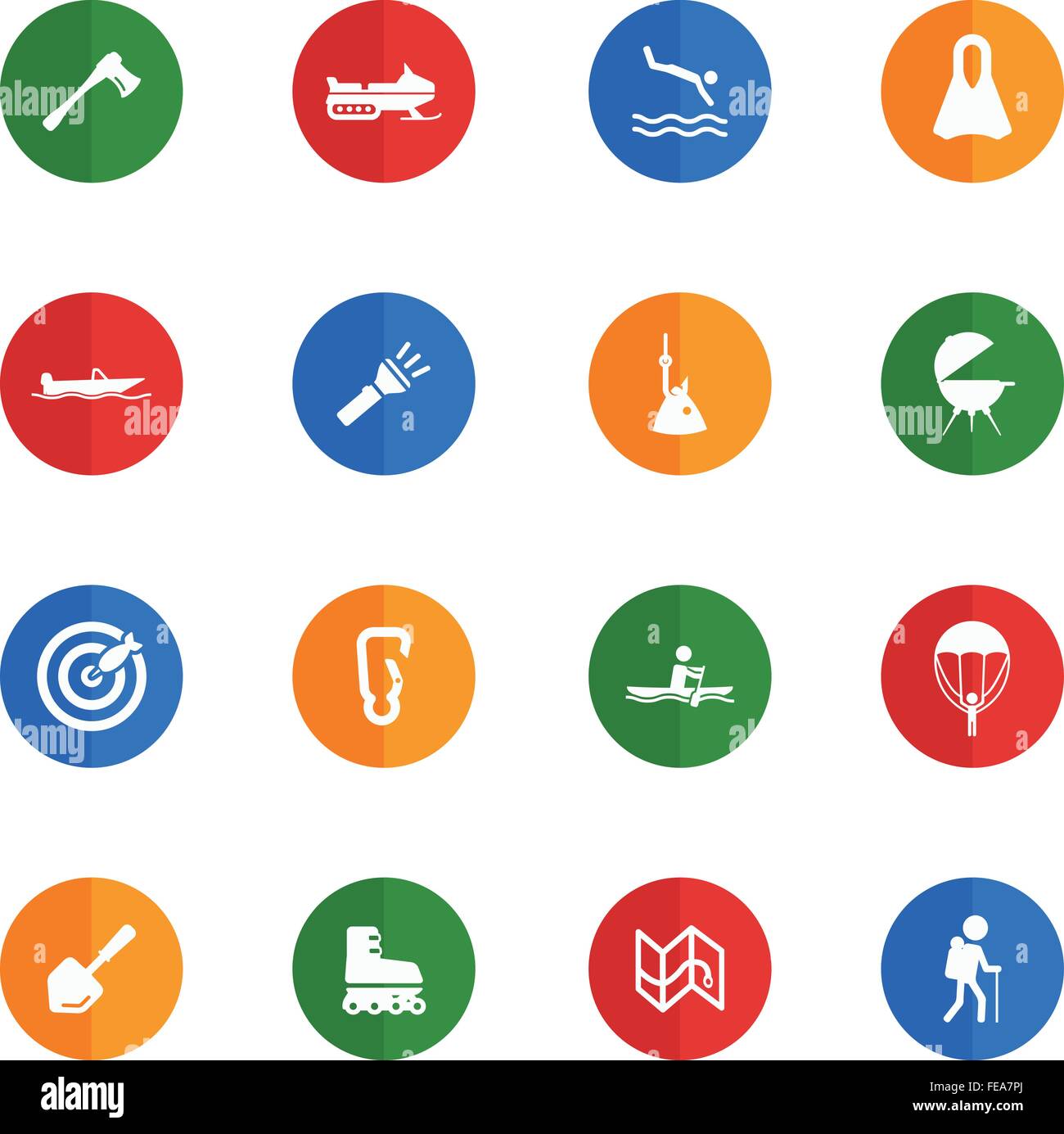 Active recreation icon set Stock Vector Image & Art - Alamy