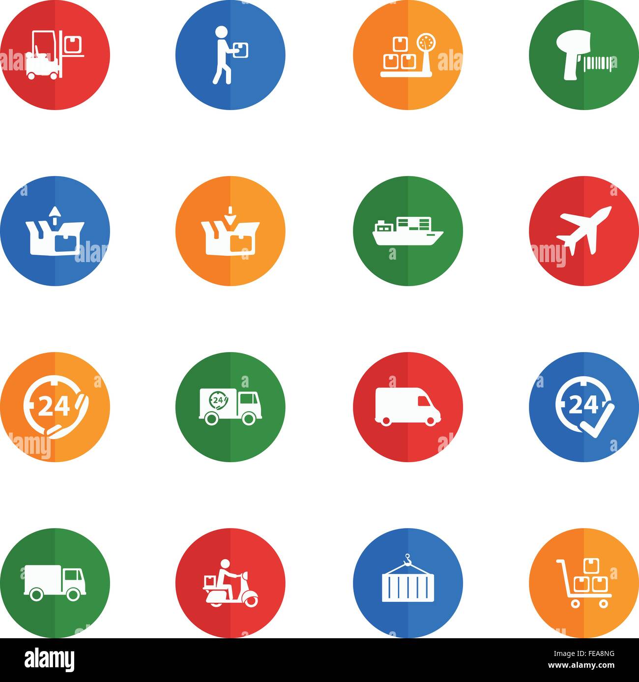 Delivery simply icons Stock Vector Image & Art - Alamy