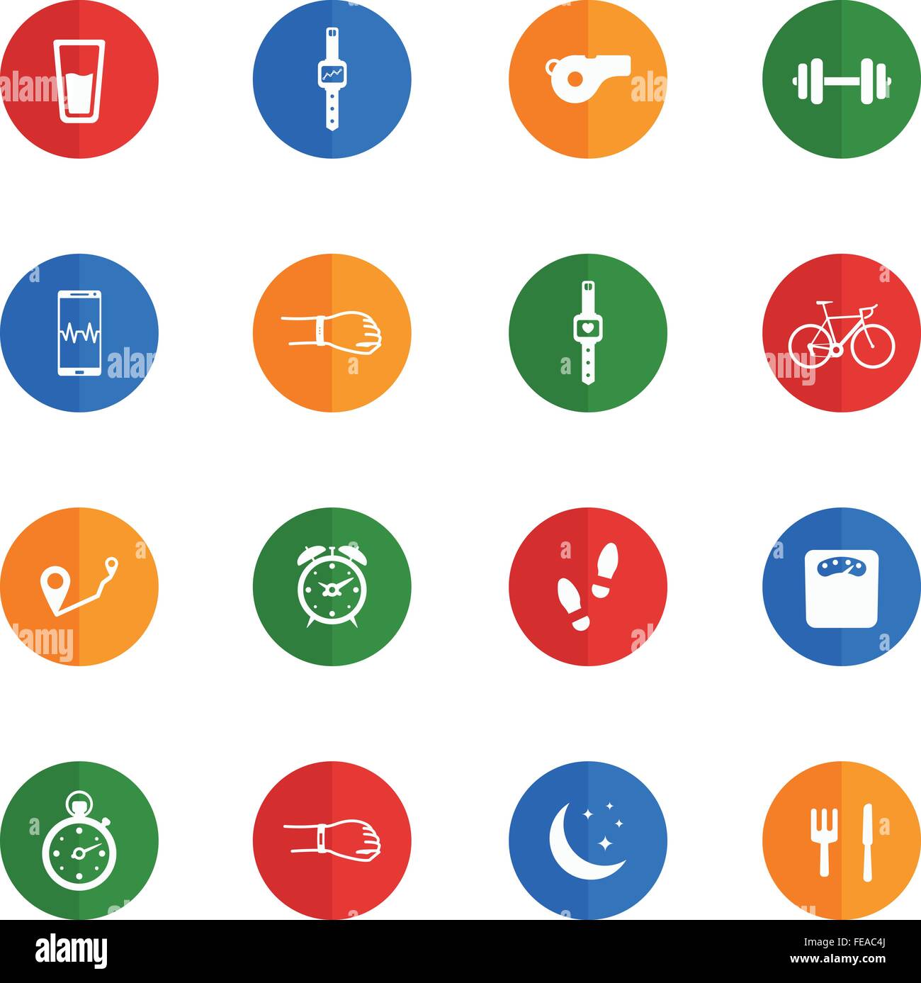 Jogging and workout simply icons Stock Vector Image & Art - Alamy